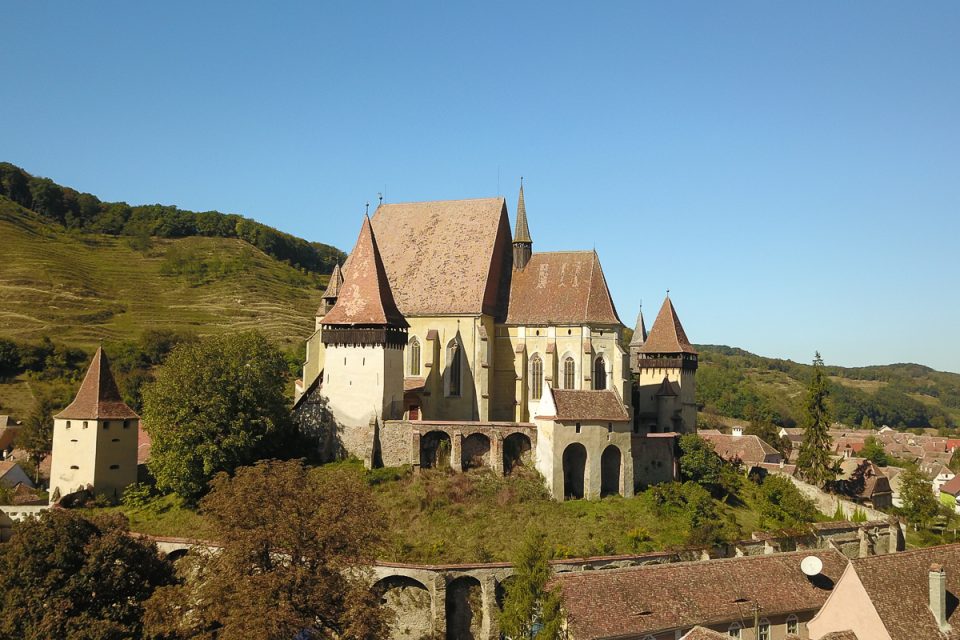 Biertan drone photo - RomaniaTourStore